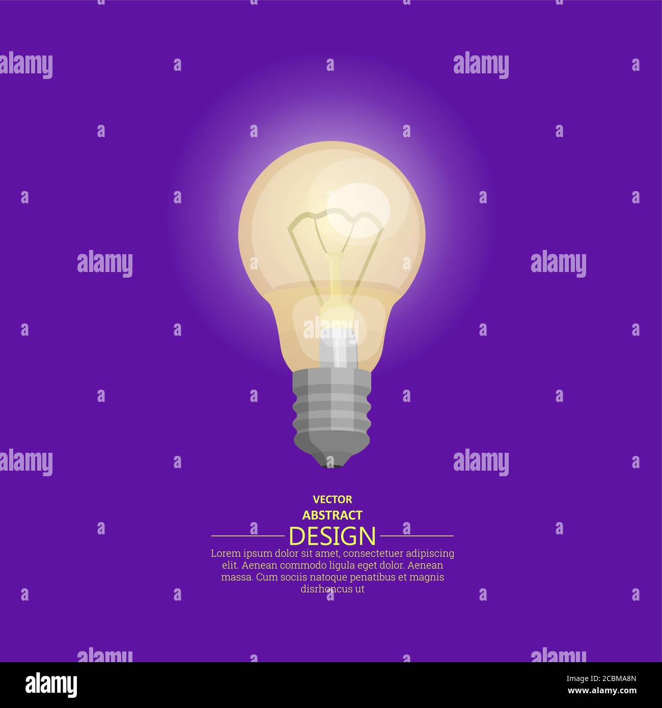 Cartoon shining light bulb hi-res stock photography and images - Alamy