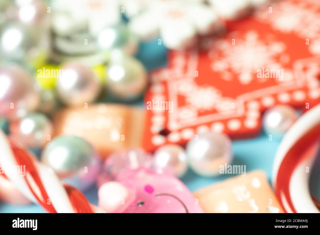 Christmas holiday weekend background with blur. New Year backdrop ...