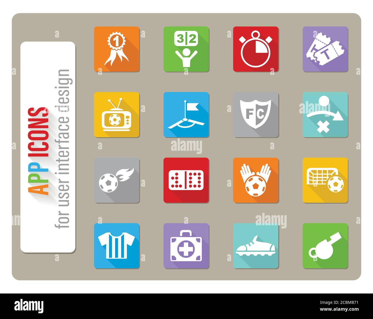 football icon set Stock Vector Image & Art - Alamy