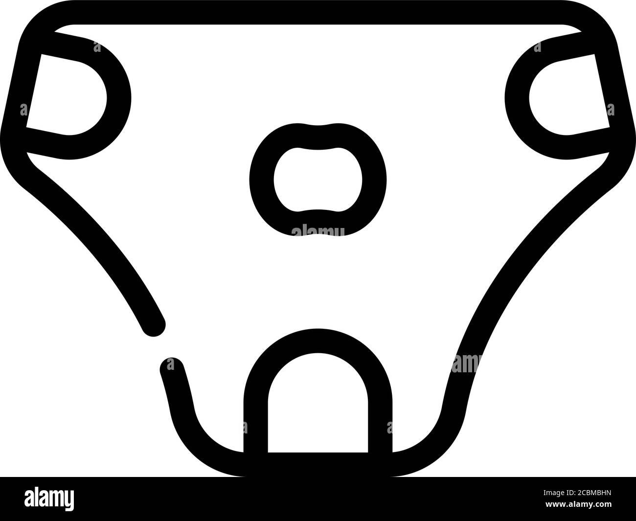 diaper for dog line icon vector illustration Stock Vector Image & Art ...