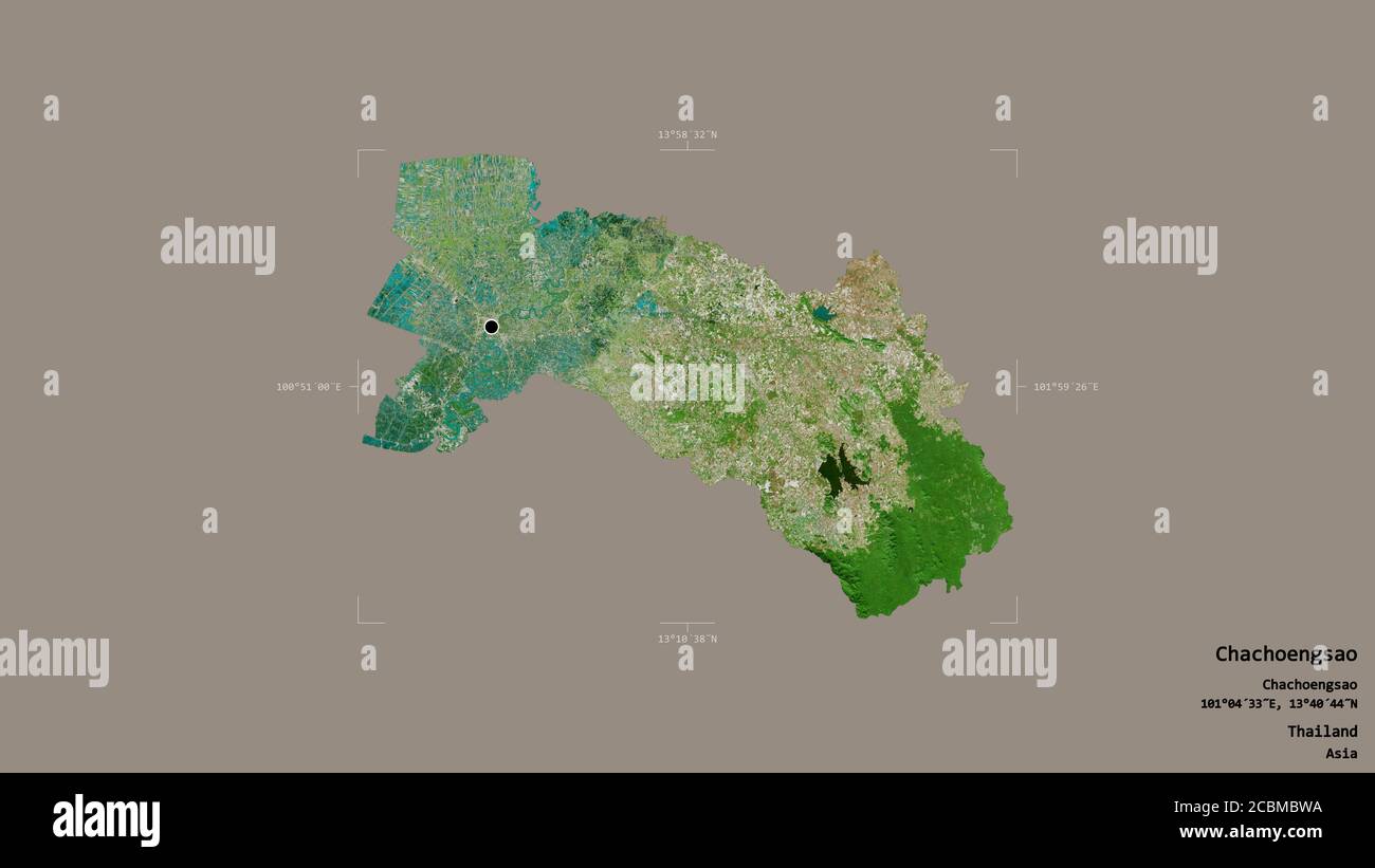 Chachoengsao province map hi-res stock photography and images - Alamy