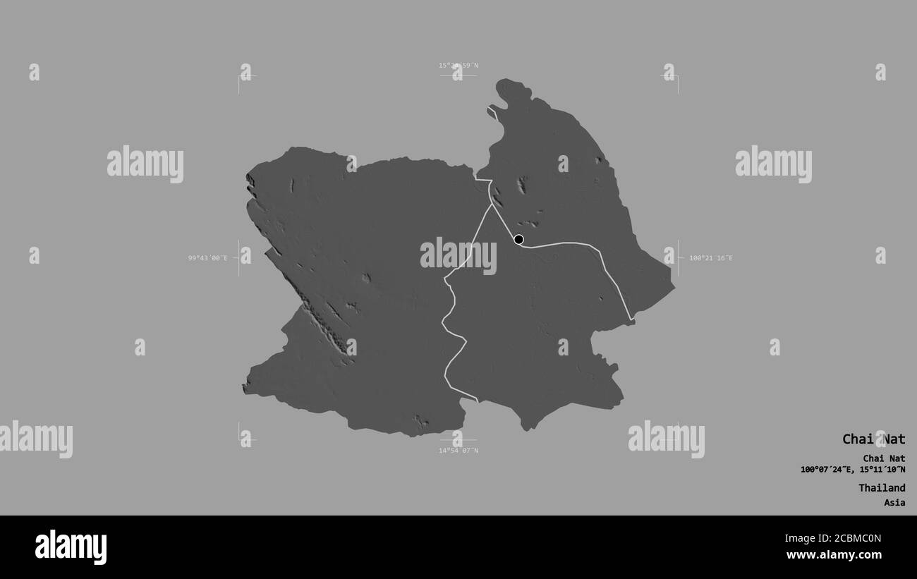 Chai nat map Black and White Stock Photos & Images - Alamy