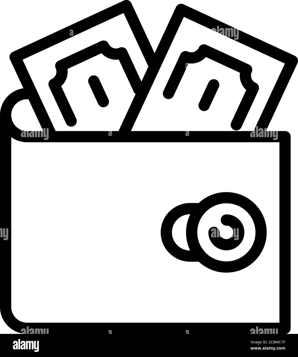 Money wallet allowance icon, outline style Stock Vector Image & Art - Alamy
