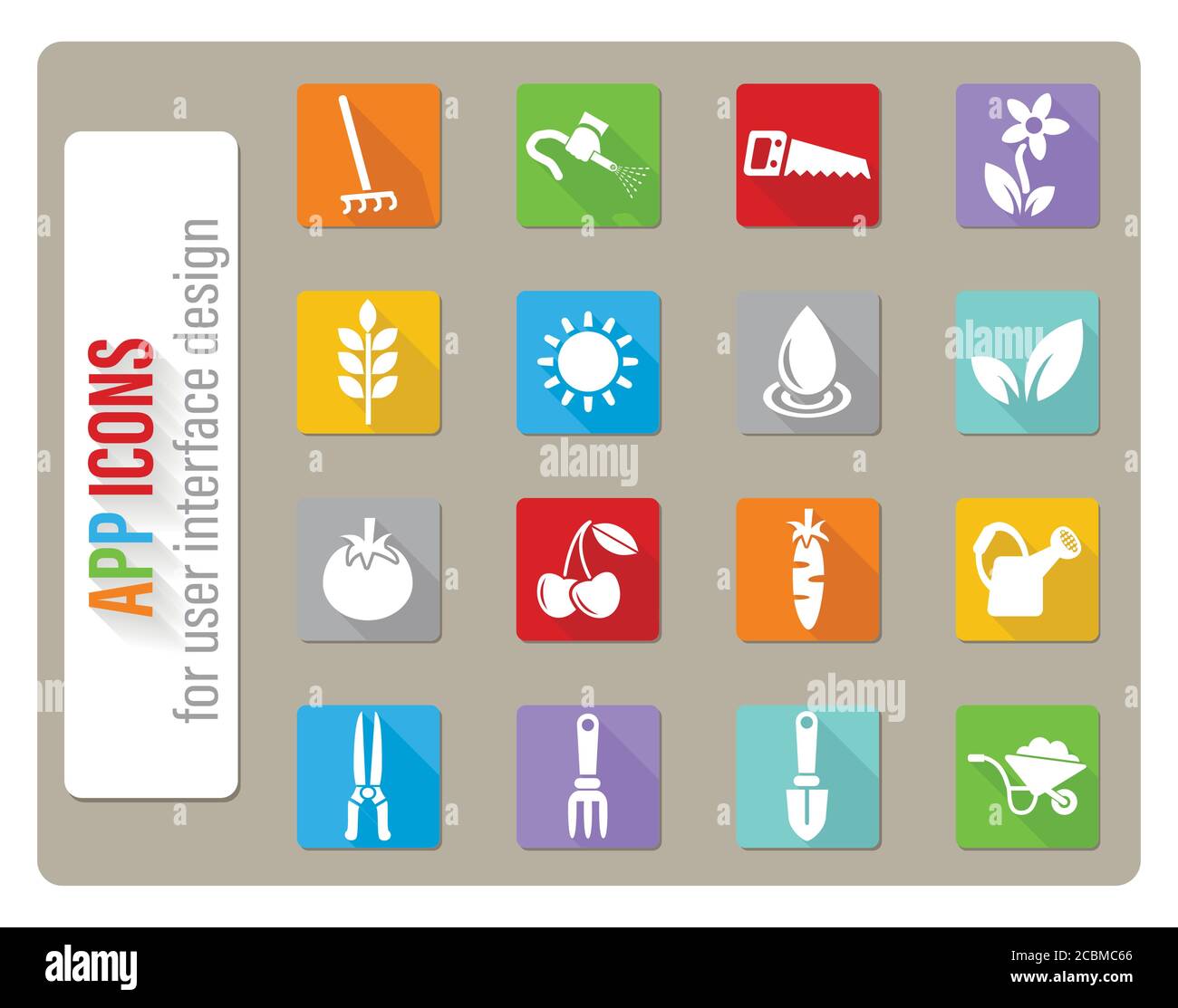 gardening icon set Stock Vector Image & Art - Alamy