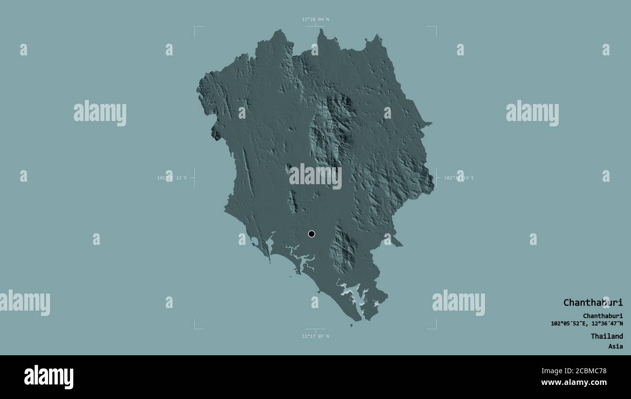 Chanthaburi thailand map hi-res stock photography and images - Alamy
