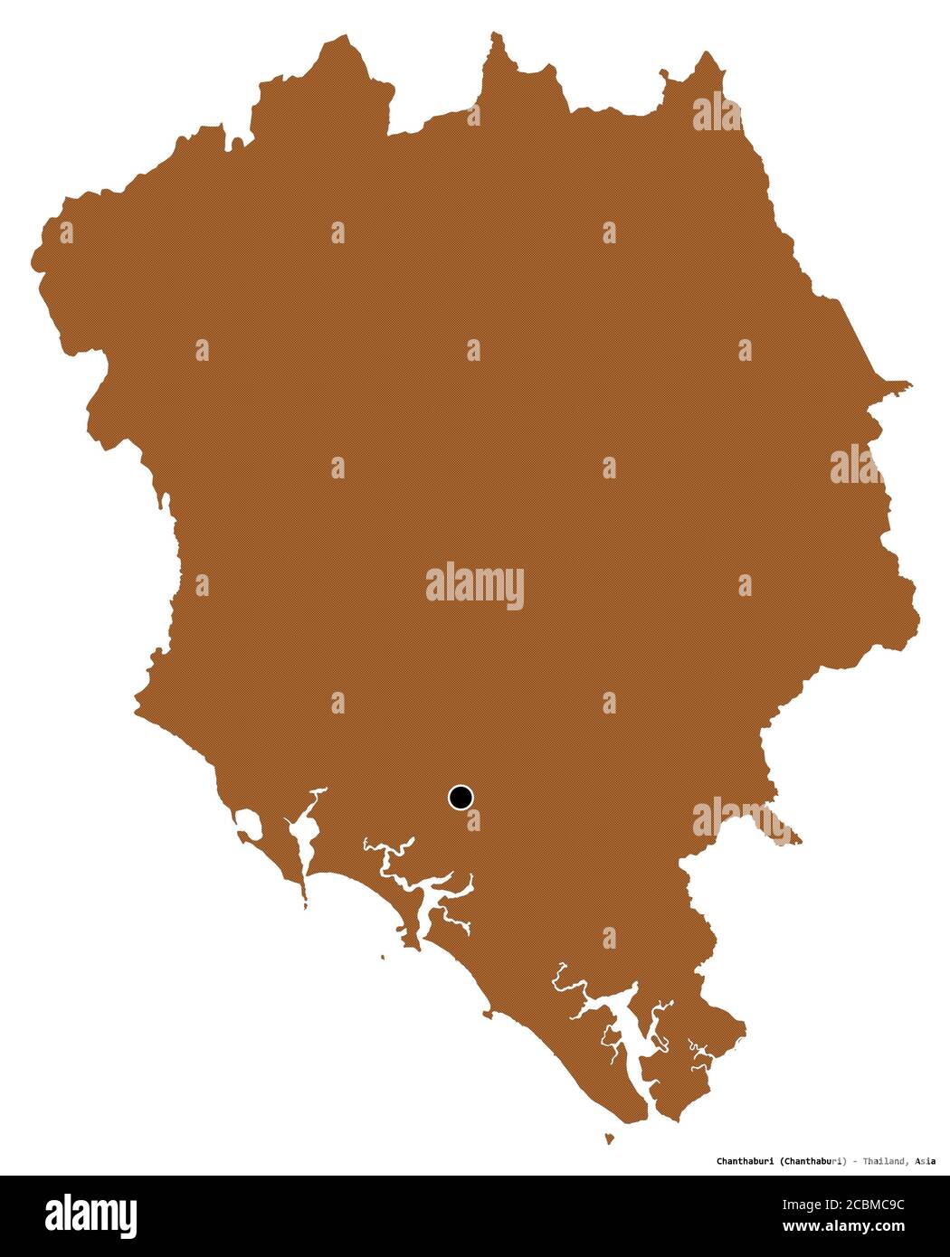Chanthaburi thailand map Cut Out Stock Images & Pictures - Alamy