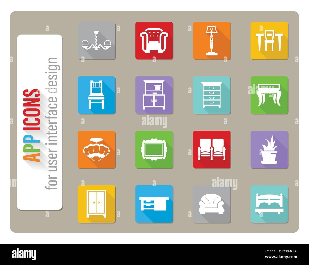 furniture icon set Stock Vector Image & Art - Alamy