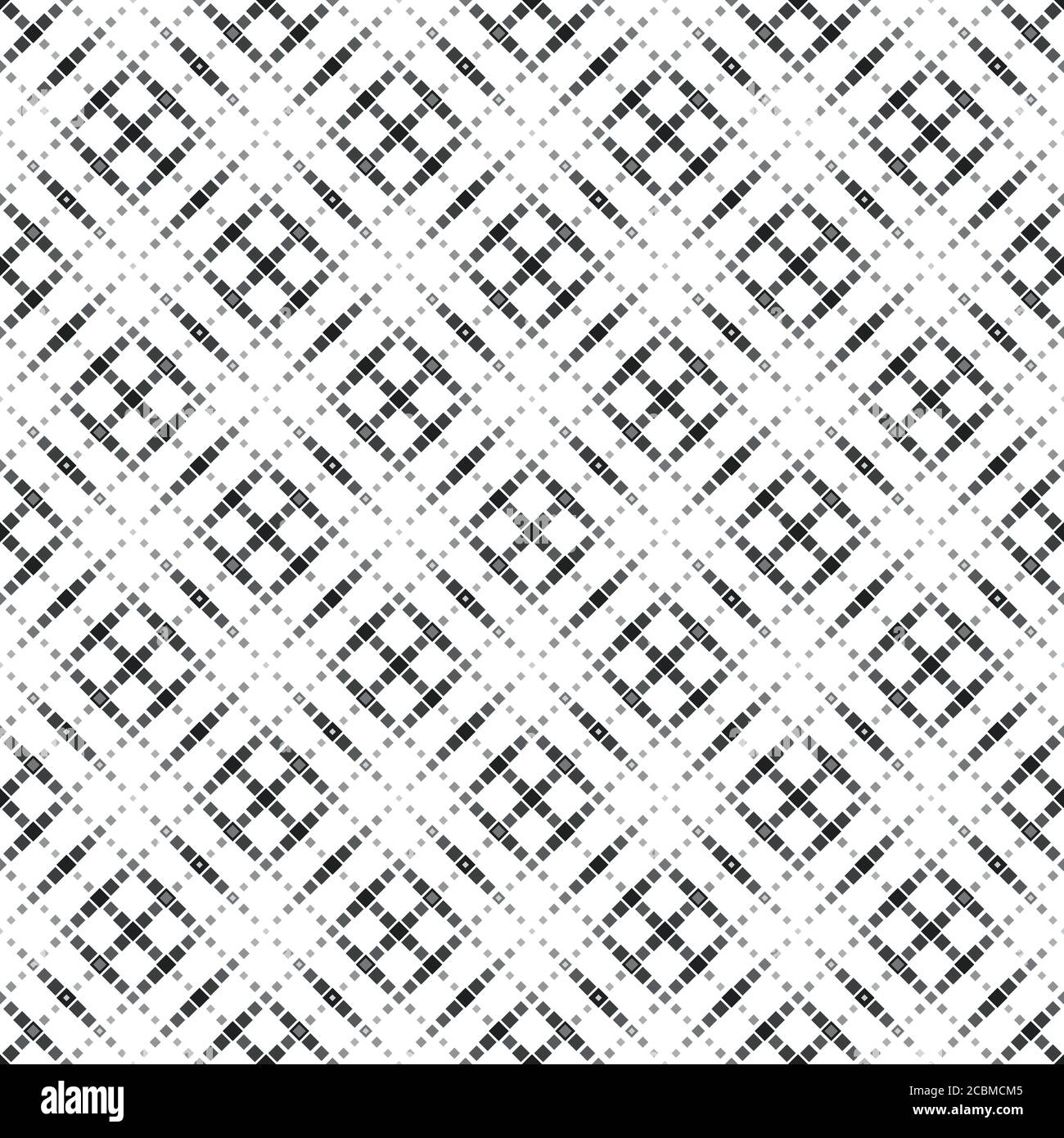 Vector seamless pattern. Modern stylish texture with outline geometric shapes. Regularly ...