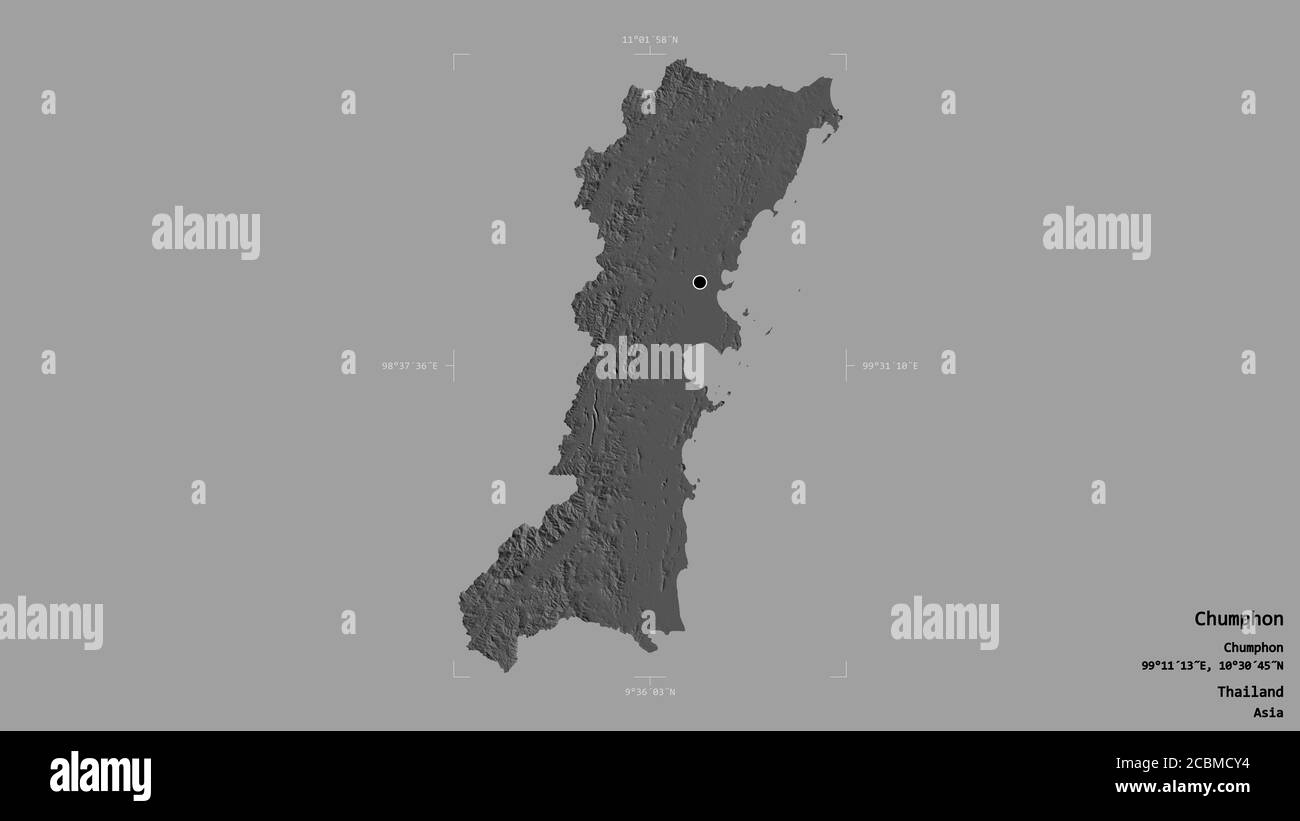 Chumphon province map hi-res stock photography and images - Alamy