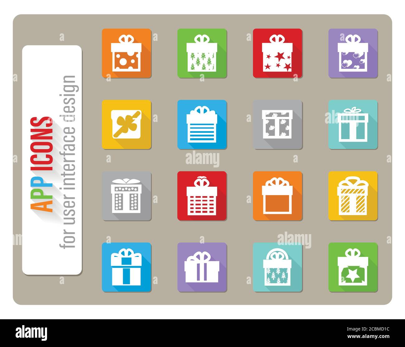 gifts icon set Stock Vector Image & Art - Alamy