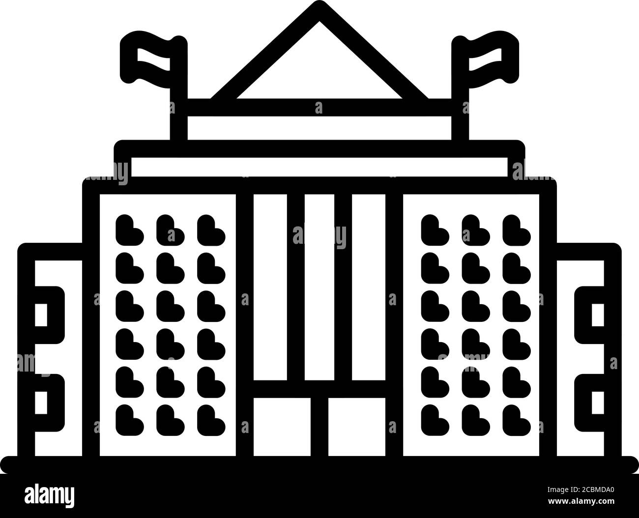 Parliament building icon, outline style Stock Vector Image & Art - Alamy