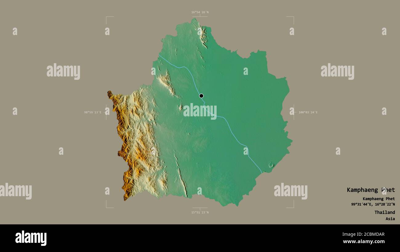 Map of kamphaeng phet hi-res stock photography and images - Alamy