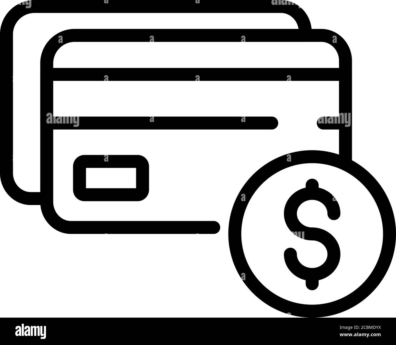 Credit card allowance icon, outline style Stock Vector Image & Art - Alamy