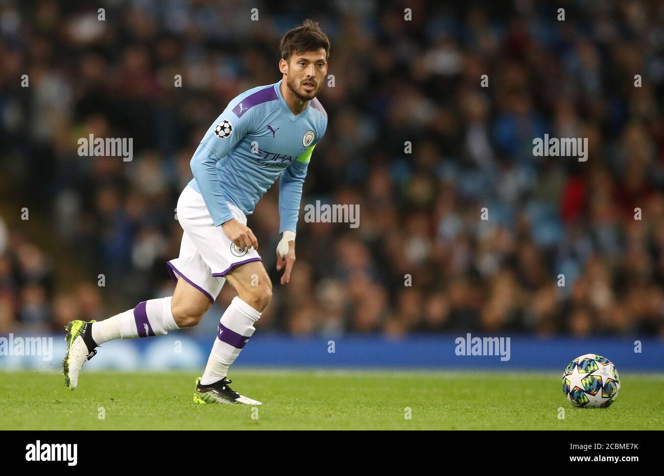 Manchester City's David Silva during the UEFA Champions League match at ...