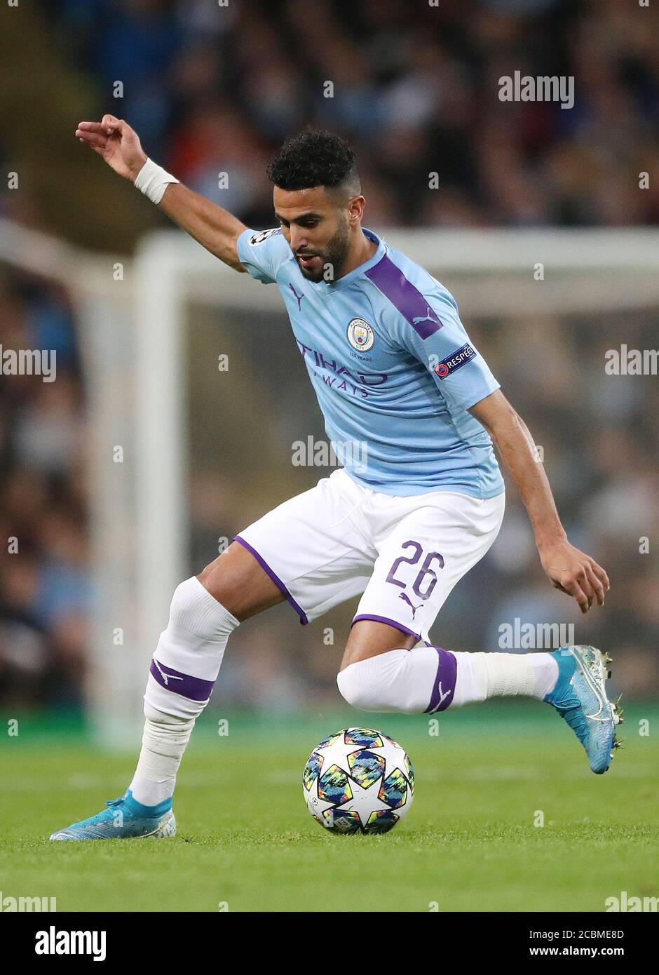Manchester City's Riyad Mahrez during the UEFA Champions League match ...
