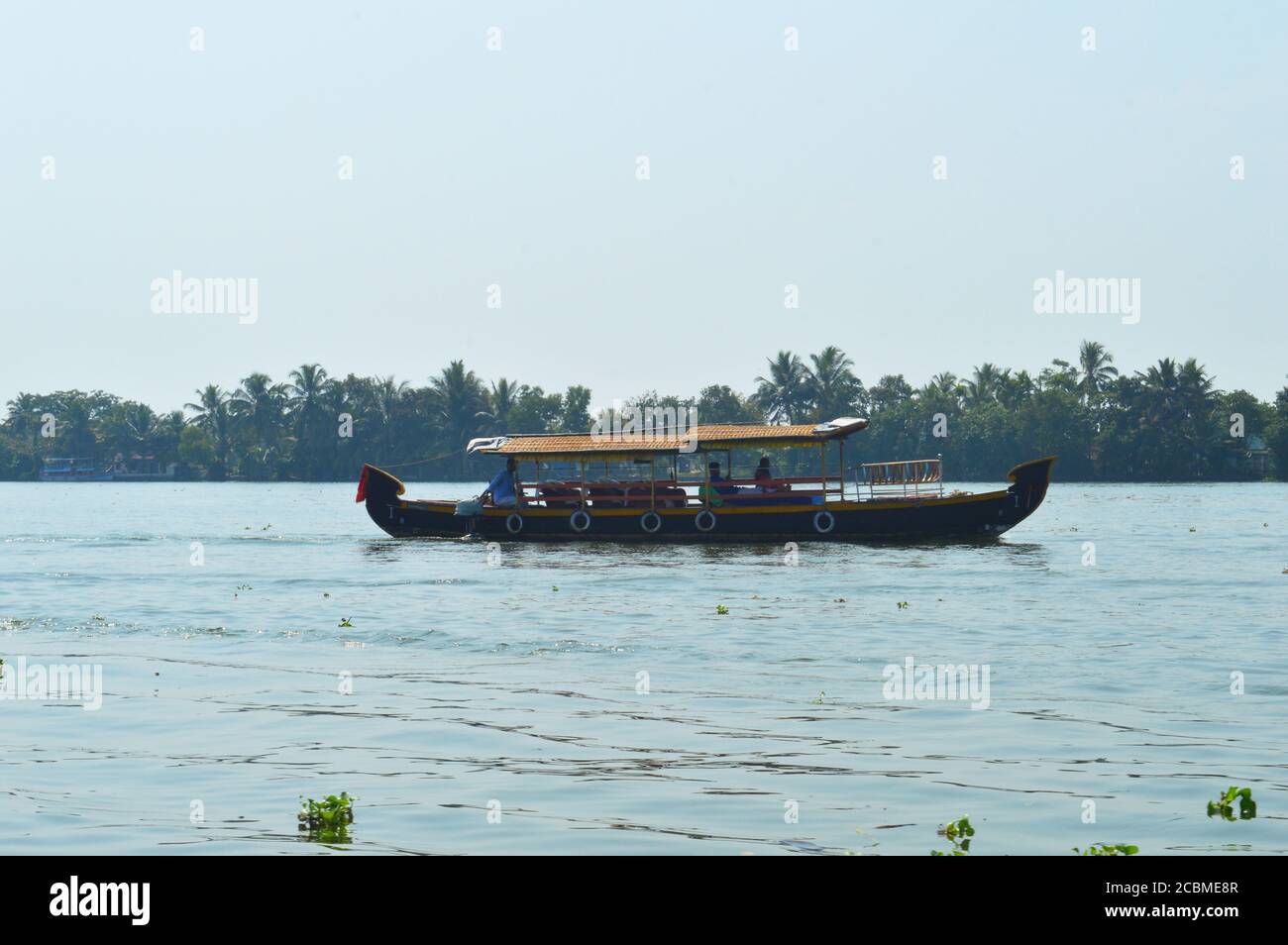 Image of Shikara boats moored along the canals of Alleppey Famous for ...
