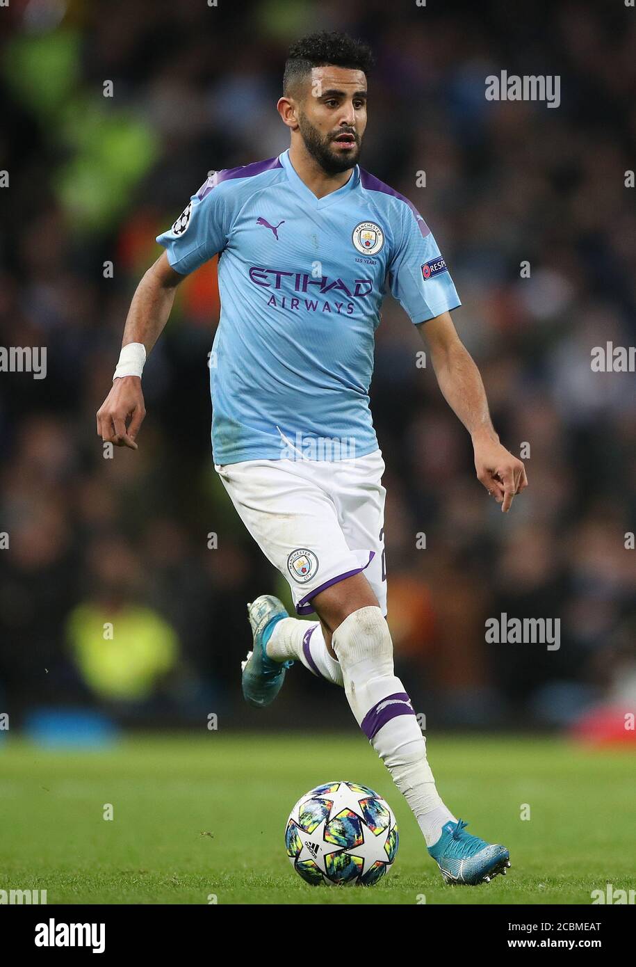 Manchester City's Riyad Mahrez during the UEFA Champions League match ...