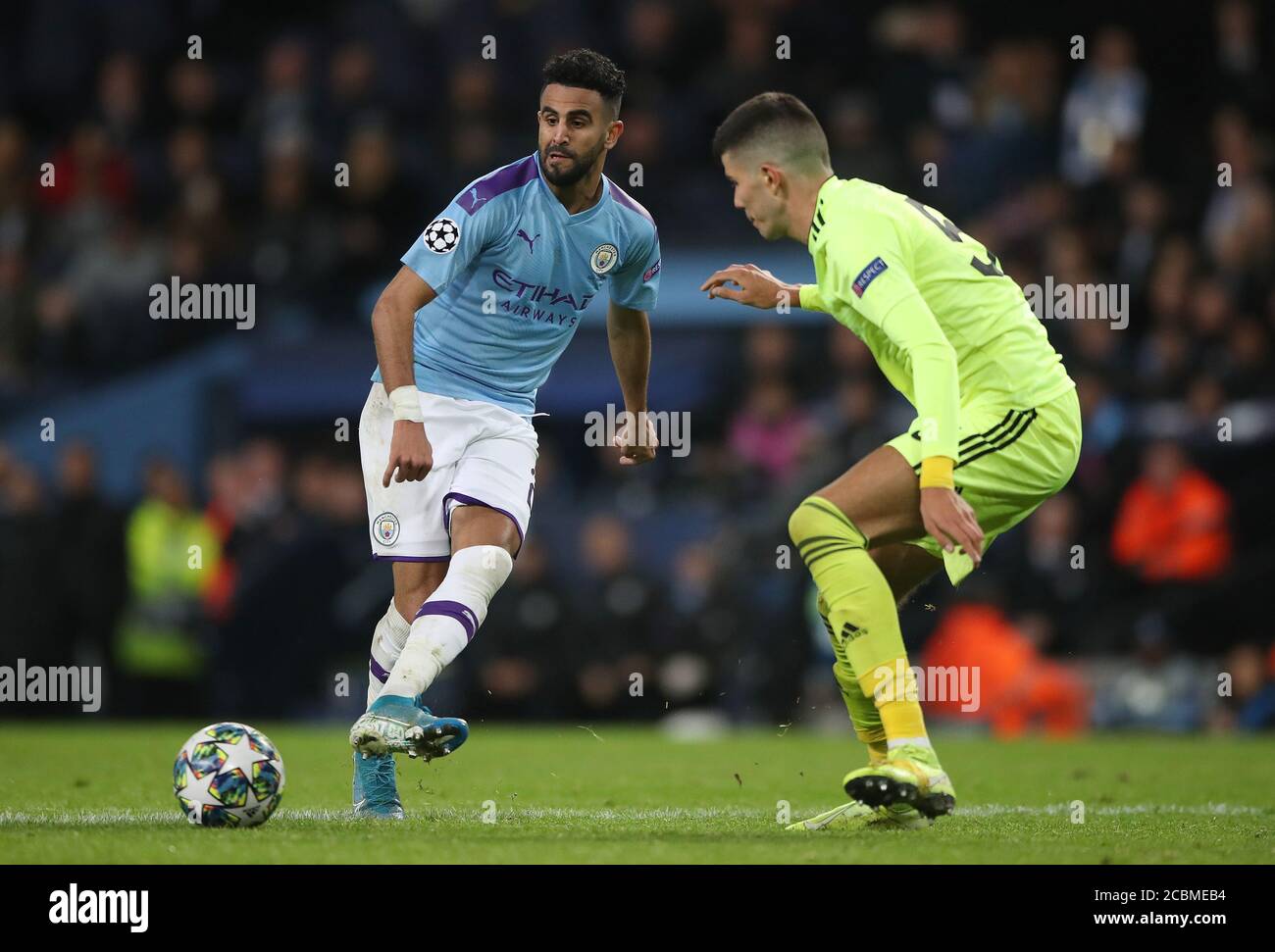 Manchester City's Riyad Mahrez during the UEFA Champions League match ...