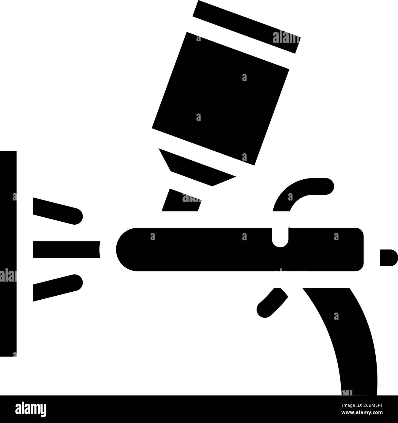 Black powder coating Stock Vector Images - Alamy