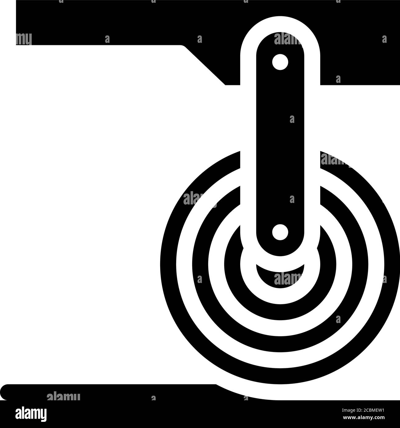 sheet metal roll glyph icon vector illustration Stock Vector Image ...