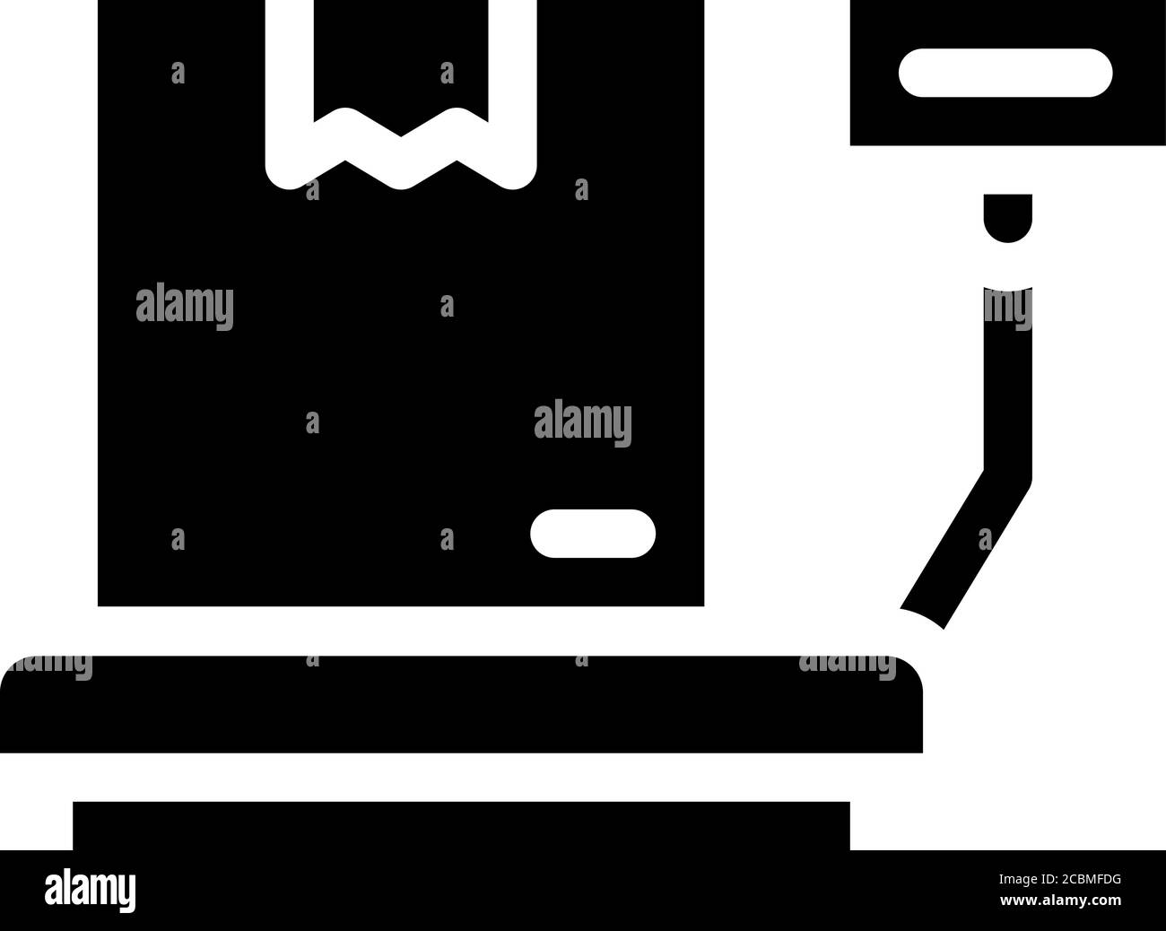 box weight glyph icon vector isolated illustration Stock Vector Image ...