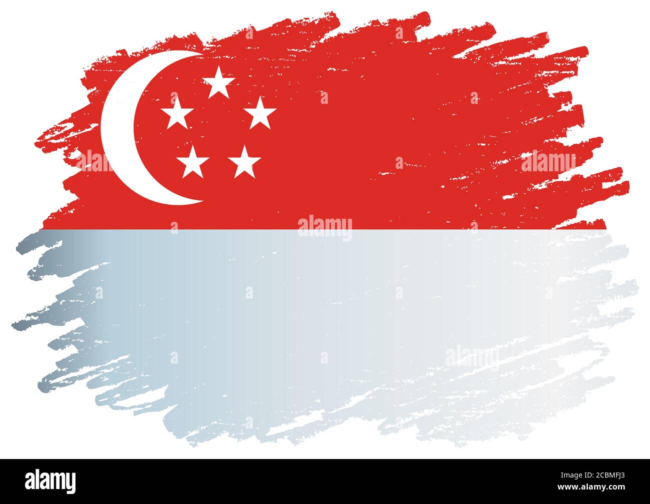 Flag of Singapore, Republic of Singapore. Template for award design, an ...