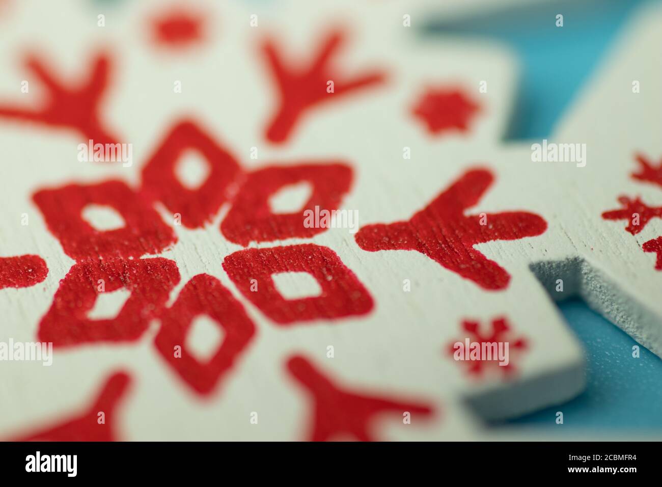 Close up snow on christmas hi-res stock photography and images - Alamy