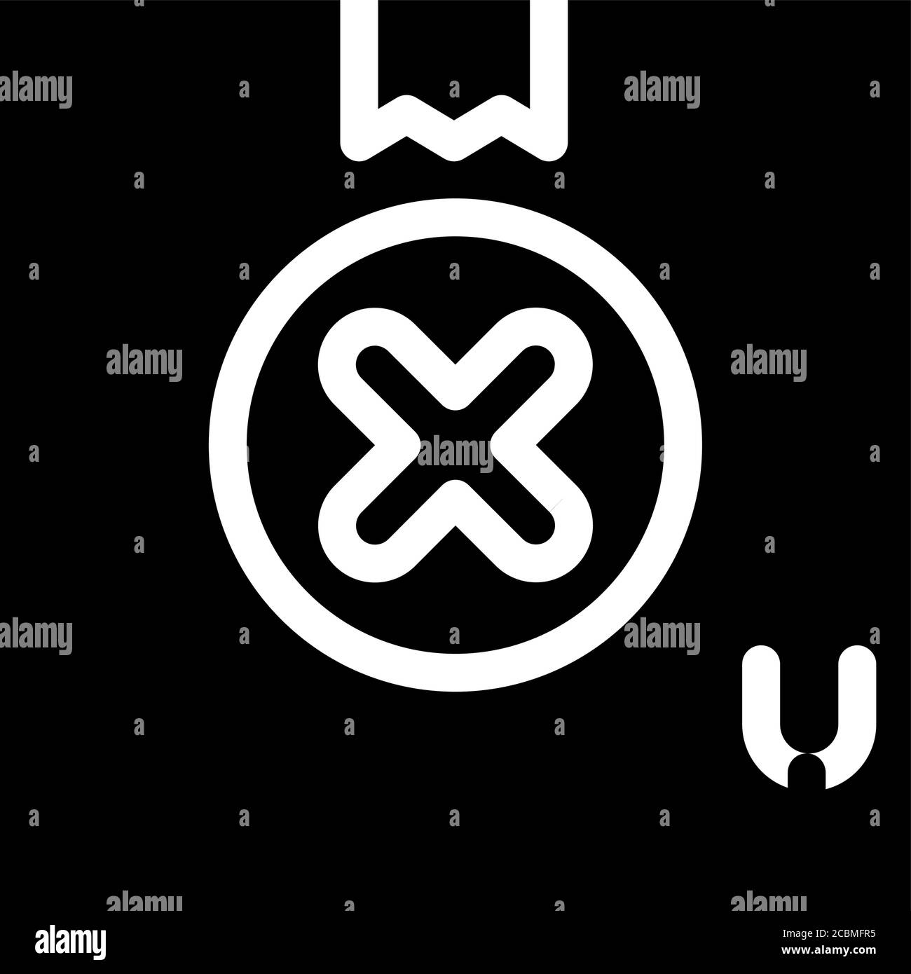 undelivered package box glyph icon vector illustration Stock Vector ...