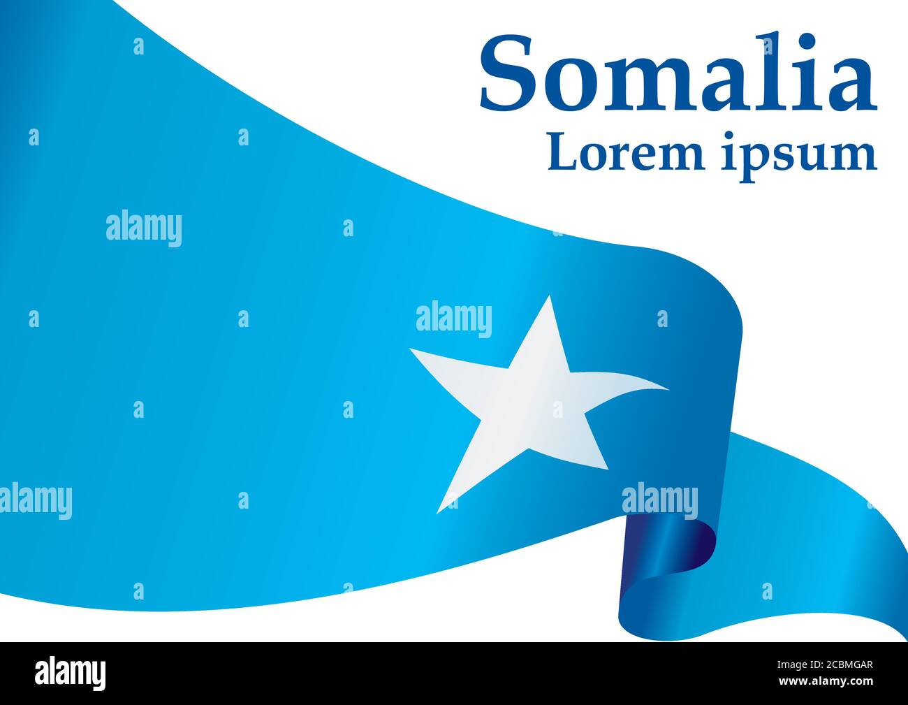 Flag of Somalia, Federal Republic of Somalia. Template for award design ...
