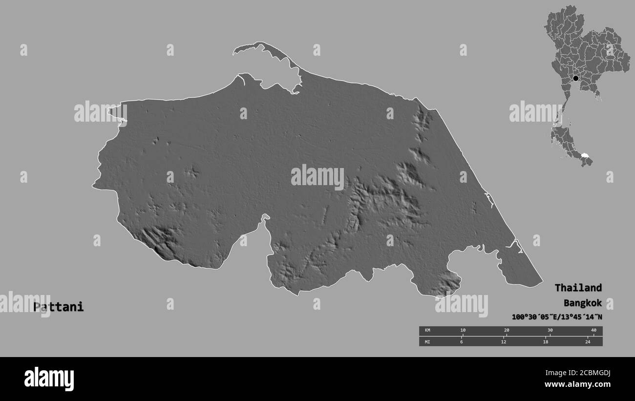 Pattani map hi-res stock photography and images - Alamy