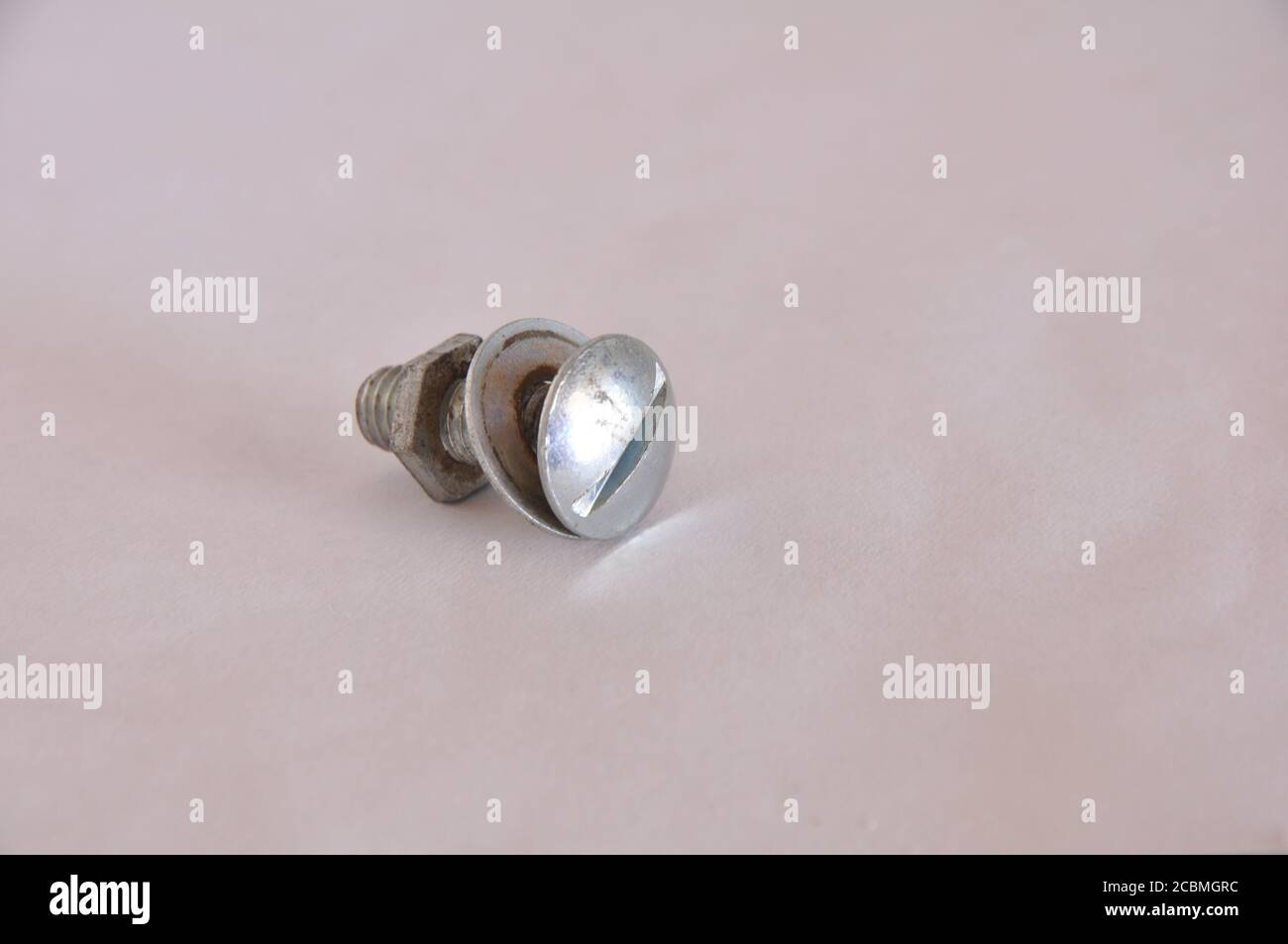 Small steel screws, washer and stem used in the most diverse types of ...