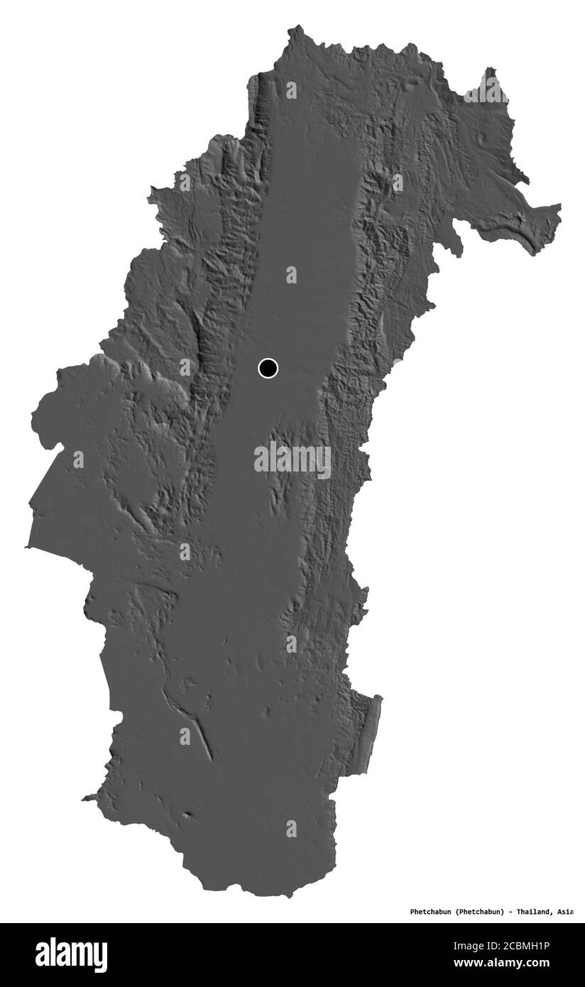 Phetchabun province map Cut Out Stock Images & Pictures - Alamy