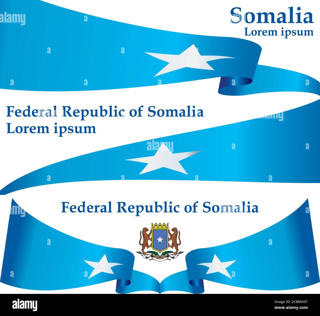 Flag of Somalia, Federal Republic of Somalia. Template for award design ...