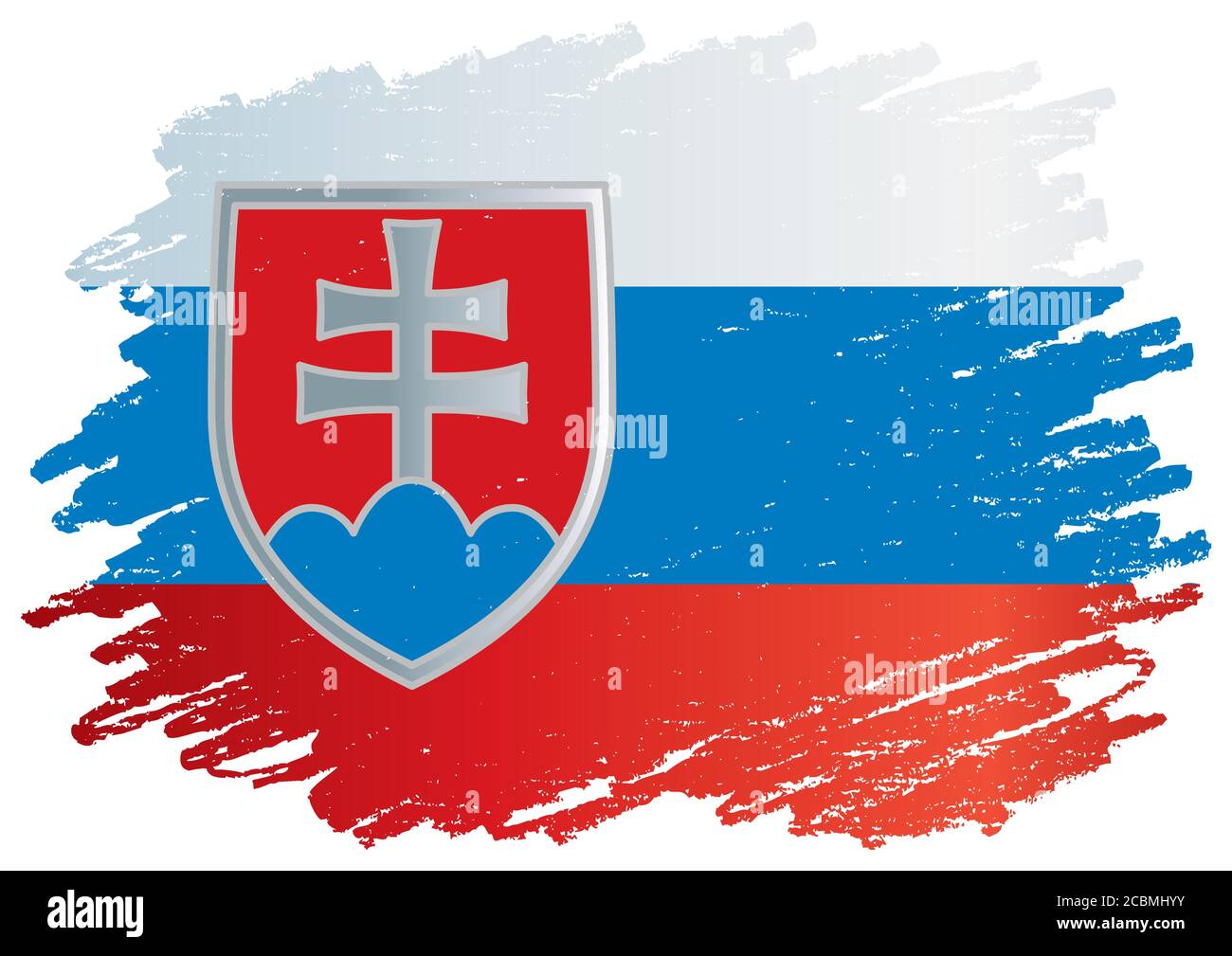 Flag of Slovakia, Slovak Republic. Template for award design, an ...
