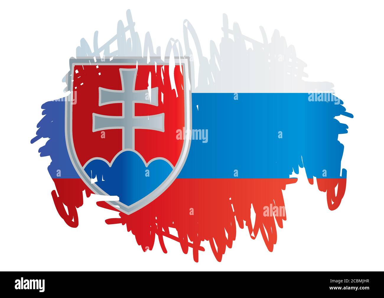 Flag of Slovakia, Slovak Republic. Template for award design, an ...