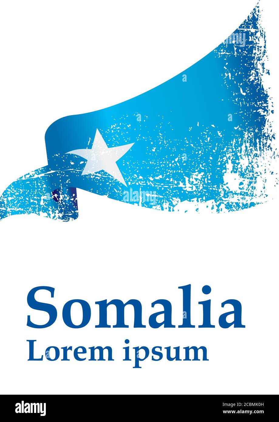 Flag of Somalia, Federal Republic of Somalia. Template for award design ...