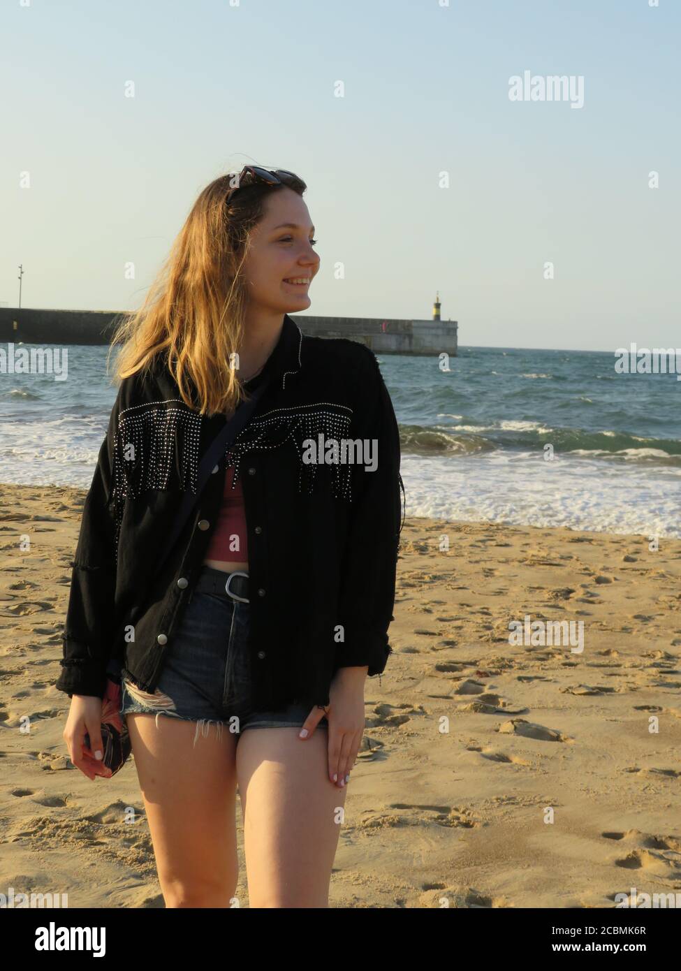Girl in lighthouse Stock Photo - Alamy