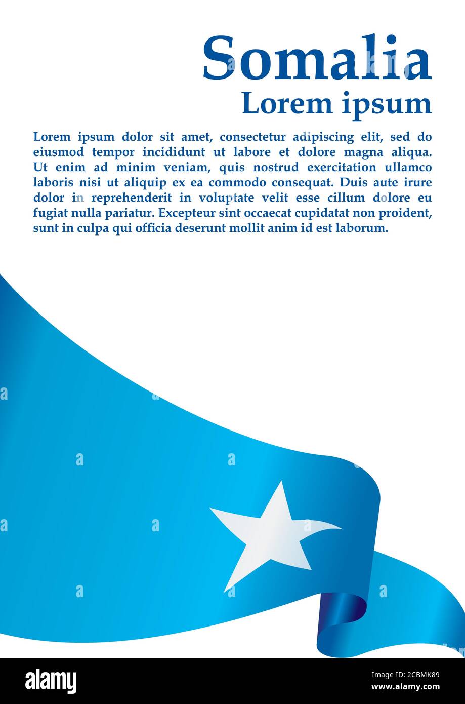 Flag of Somalia, Federal Republic of Somalia. Template for award design ...