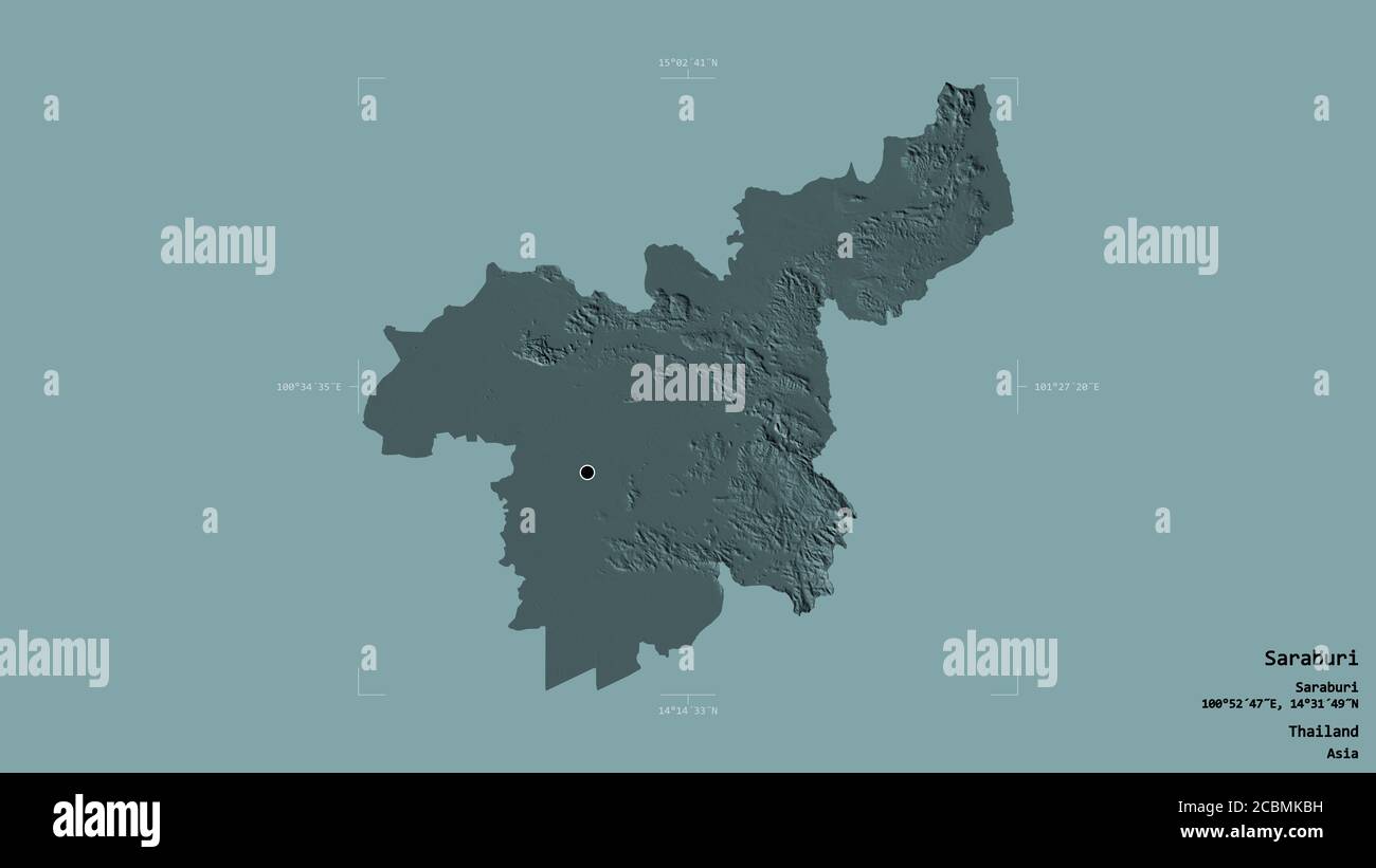 Map of saraburi hi-res stock photography and images - Alamy