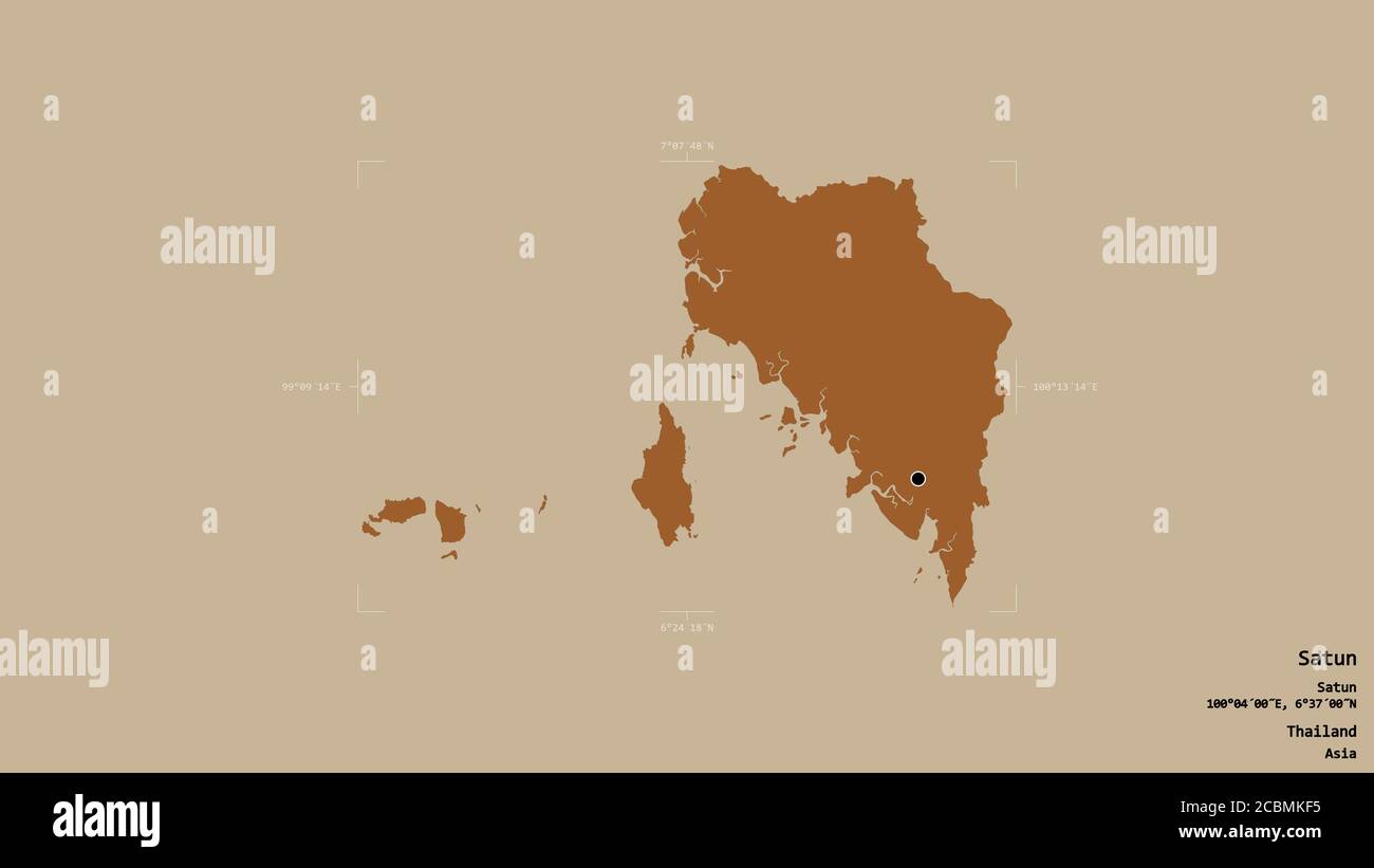 Satun map hi-res stock photography and images - Alamy