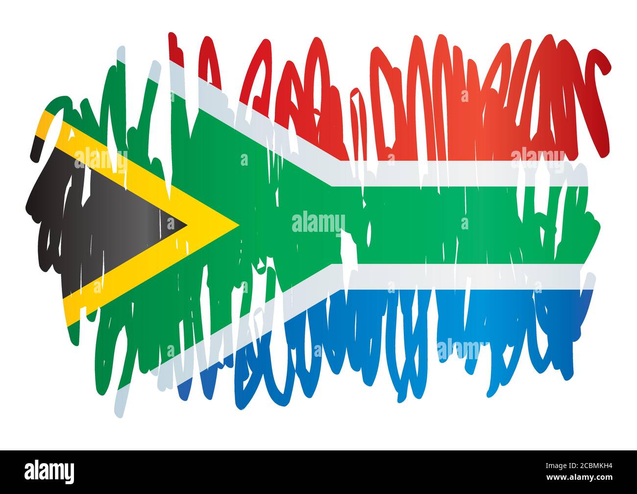 Flag of South Africa, Republic of South Africa. Template for award ...