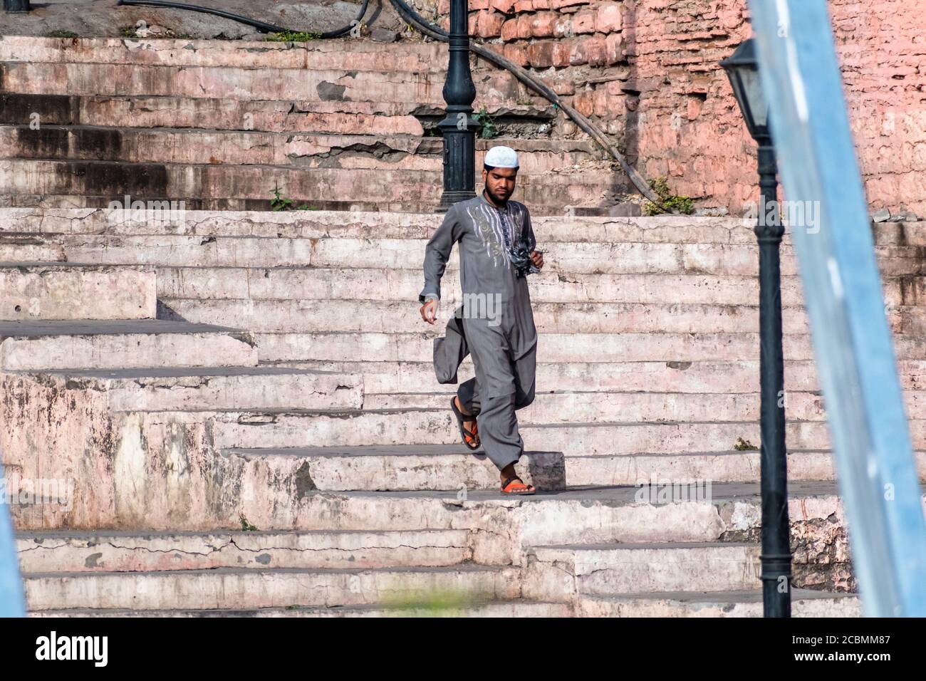 Bhopal, Madhya Pradesh,India - March 2019: A young Indian muslim man in ...