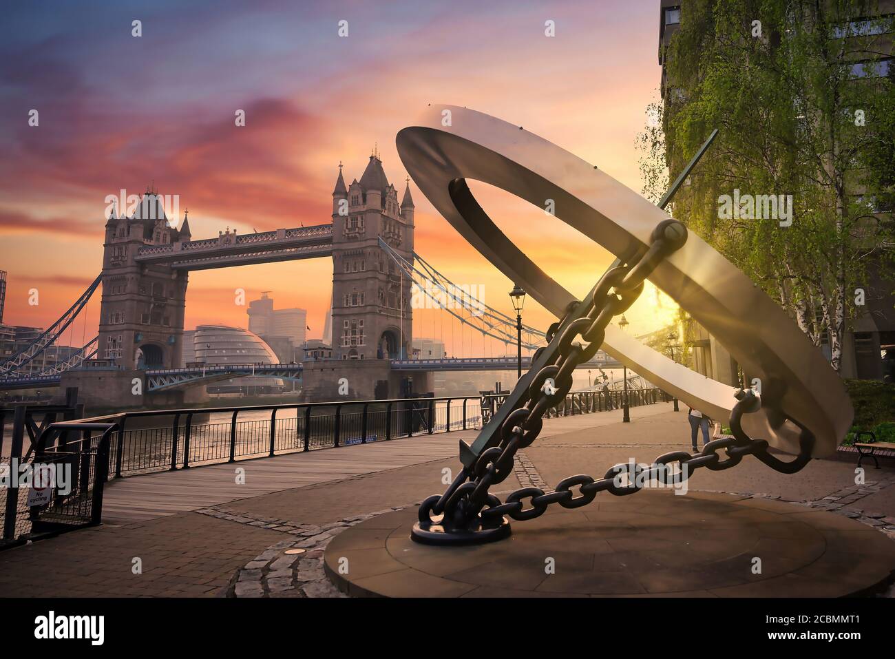 London, United Kingdom - April 17, 2019 : View of Tower Bridge on the ...