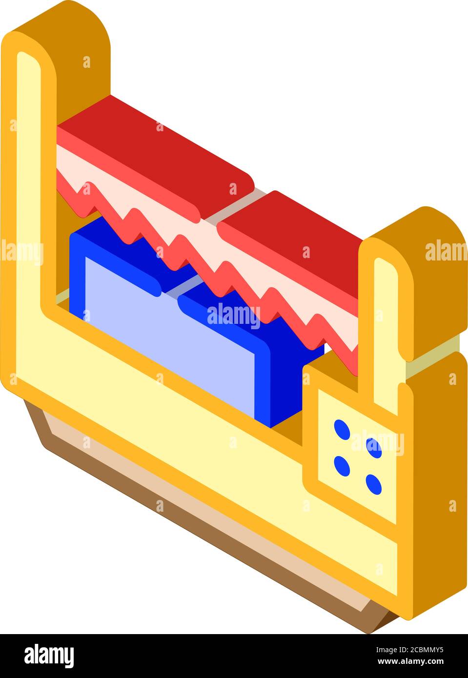 cutting metal isometric icon vector isolated illustration Stock Vector ...