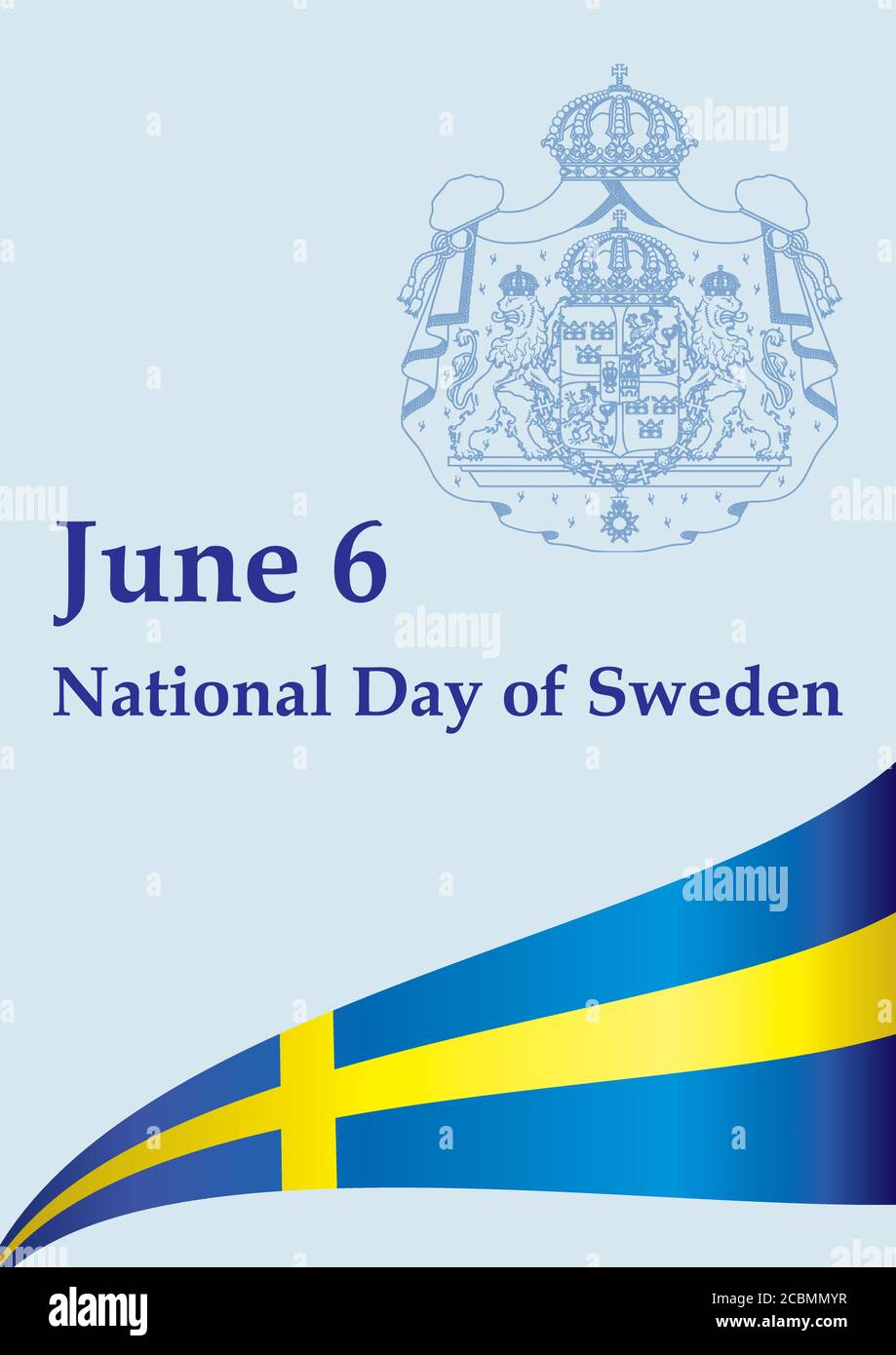 Flag of Sweden, June 6, National Day of Sweden, Kingdom of Sweden ...