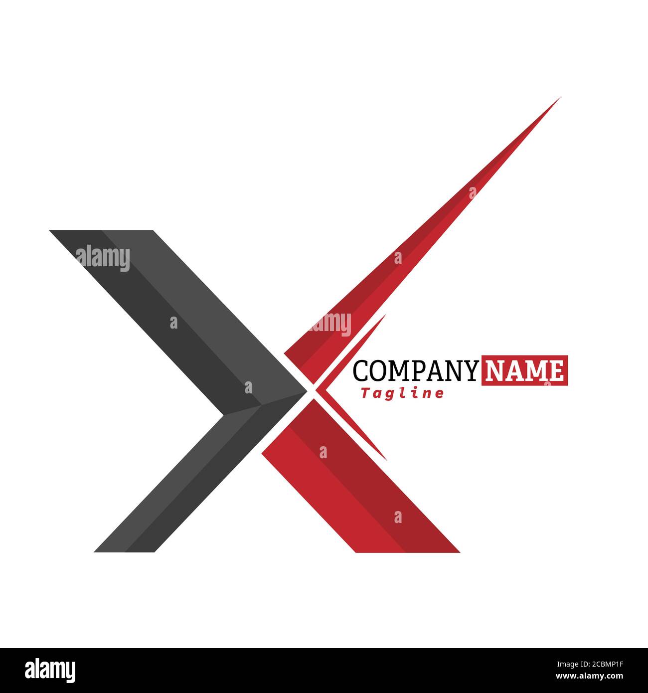 Stylized letter X. Template for a logo, sticker, or emblem, isolated on ...