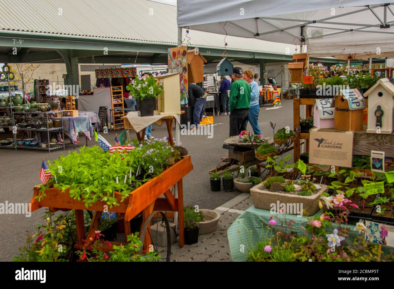 The farmers market in Bellingham in Whatcam County, Washington State ...