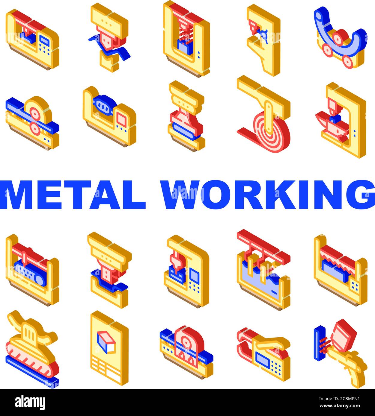 Metal stamping icons hi-res stock photography and images - Alamy
