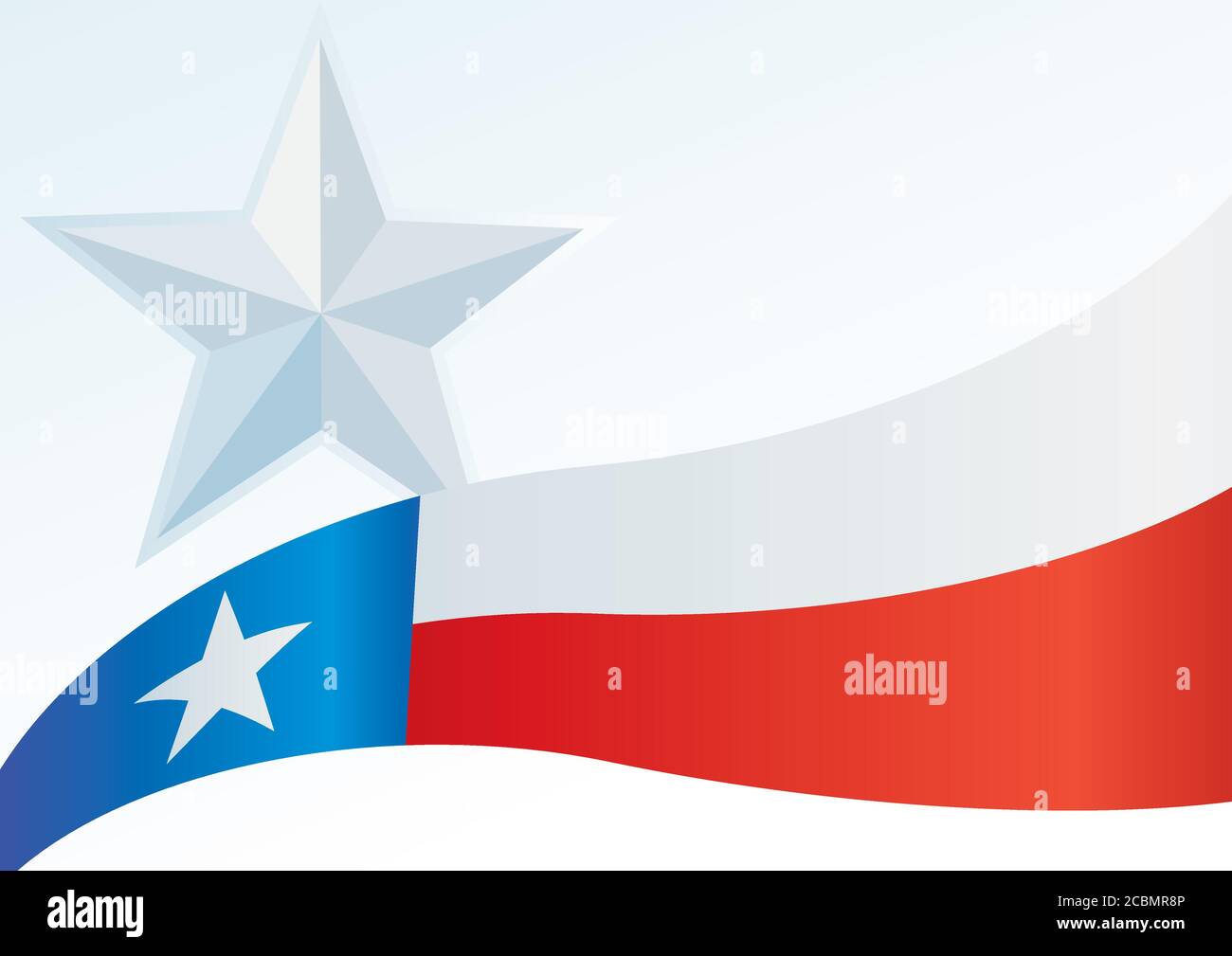 Texas flag. Template for the award, an official document with the flag ...