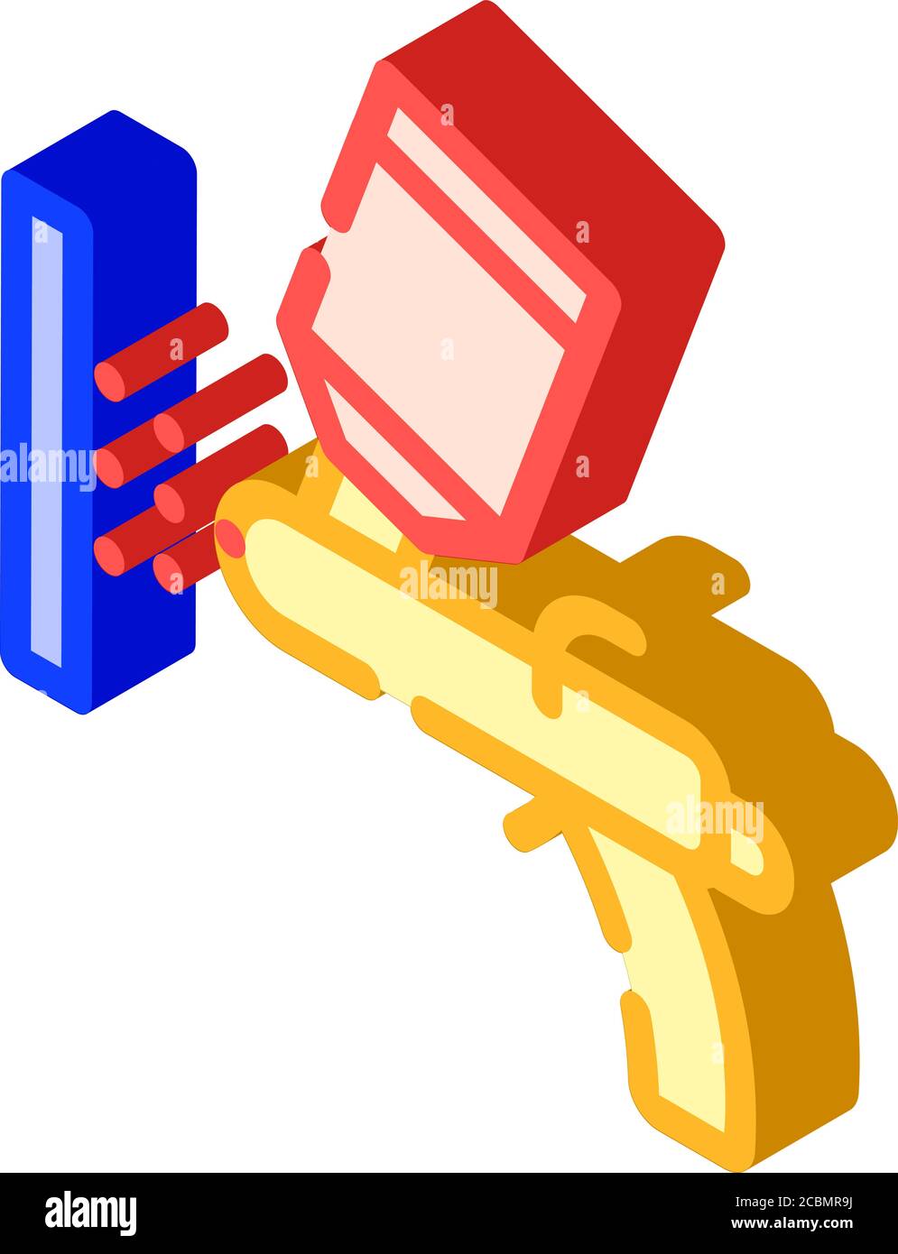 powder coating isometric icon vector isolated illustration Stock Vector ...